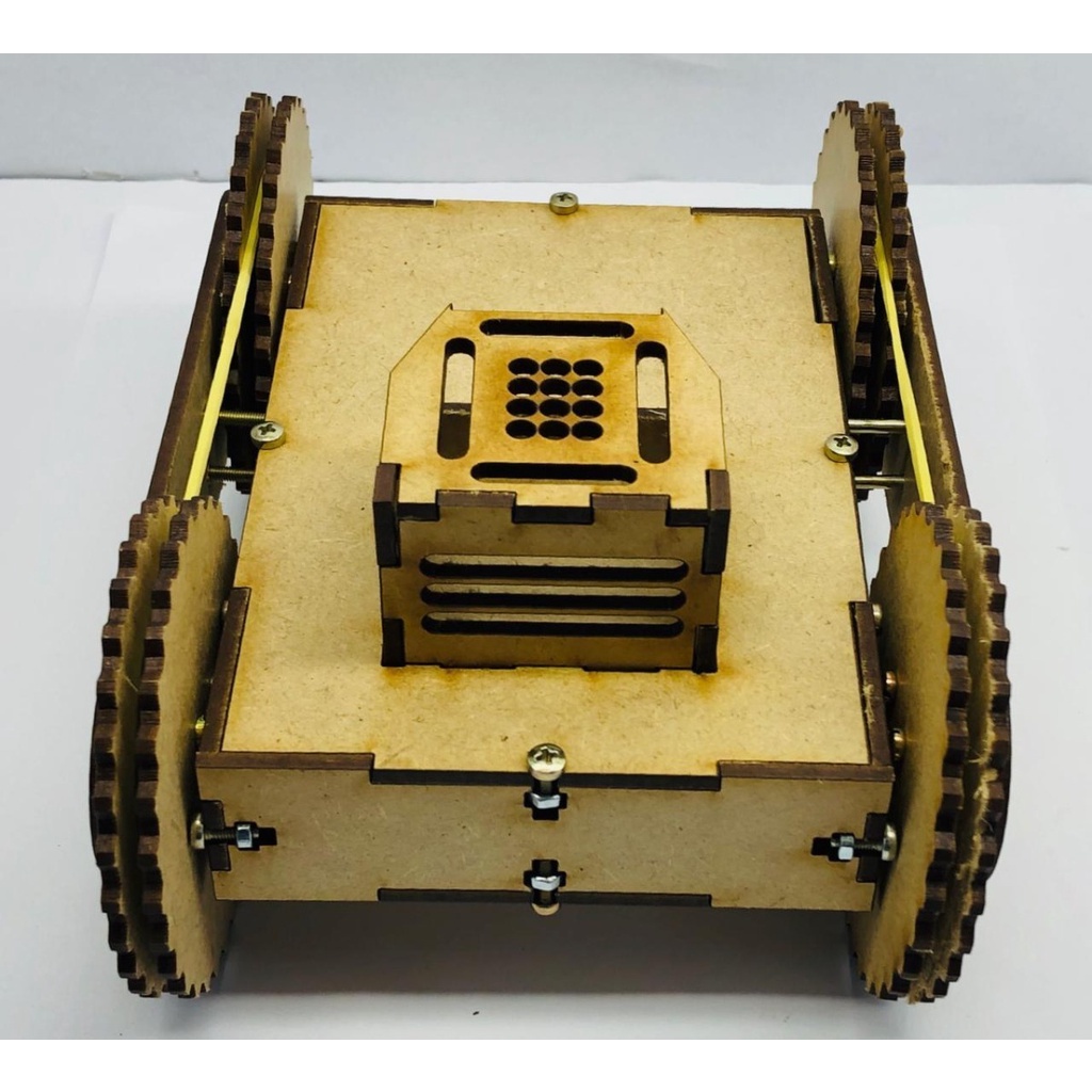 Chassi De Robo De Esteiras - Kit Robotico Para Arduino | Shopee Brasil