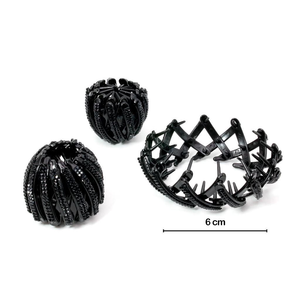 Moda Feminina Bun Clipe De Veludo Cabelo Rabo De Cavalo Fivela Grampo ...