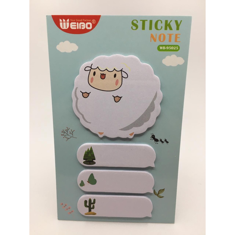 Bloco adesivo post it - Bichinhos | Shopee Brasil