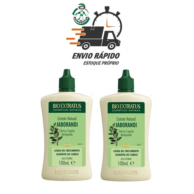 Tônico Capilar Antiqueda Jaborandi Bio Extratus Com 100ml X2 | Shopee ...