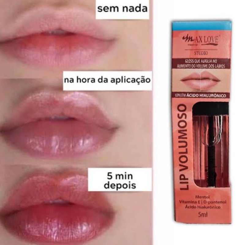 Gloss Lip Volumoso Max Love Gloss Blogueira Gloss Aumenta A Boca