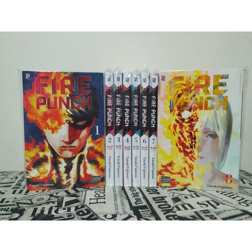 Manga Fire Punch Vol 1 ao 8 Completo | Shopee Brasil