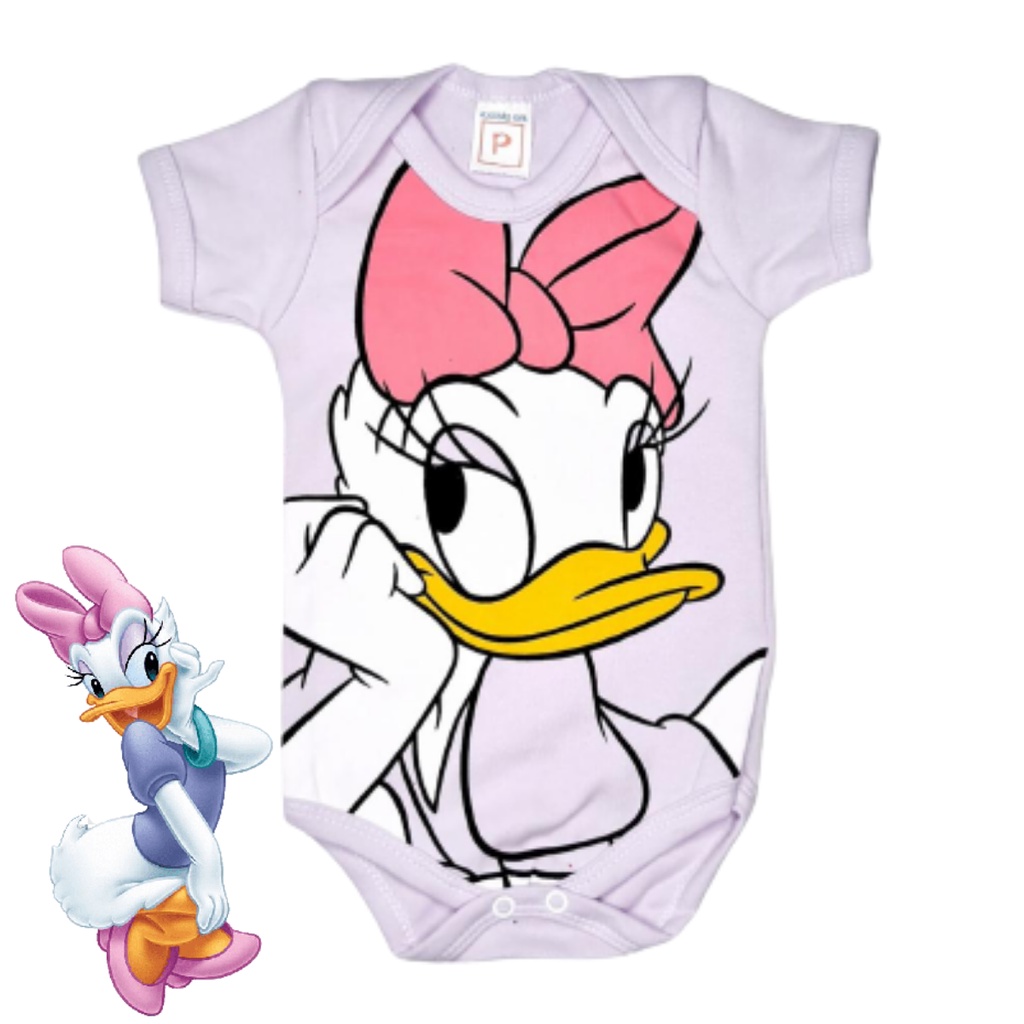 Body Margarida Disney Lilás Temático Bebê Infantil / Fantasia ...