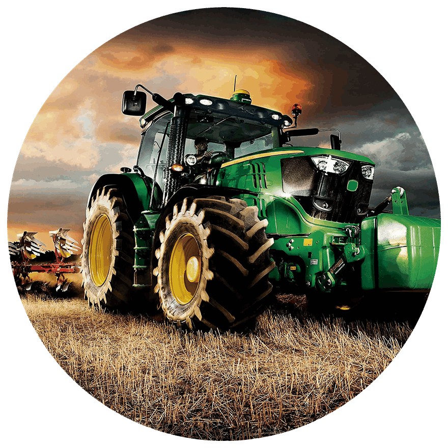 Painel Redondo Sublimado Trator John Deere 1,50x1,50 | Shopee Brasil