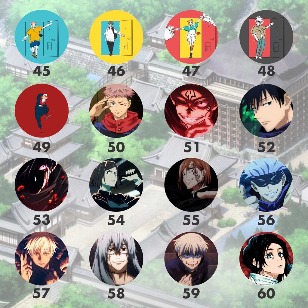 Kit Bottons Anime escolha entre 30 a 100 unidades tamanho 3,5 cm Boton ...