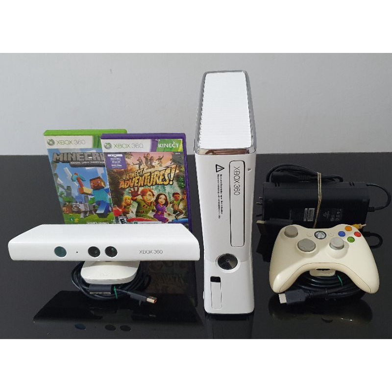 Xbox 360 Slim Original Lacrado, Edição Especial Completo + 2 Jogos ...