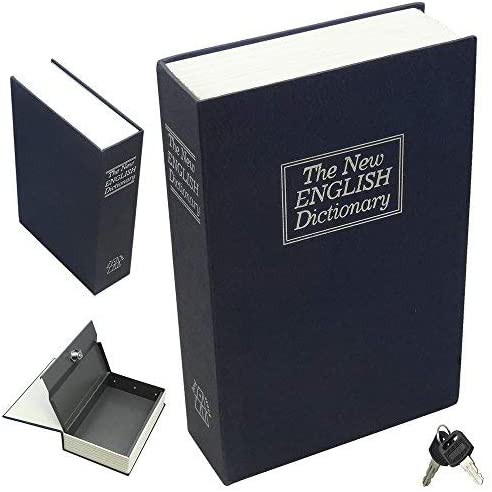Livro 007 Cofre Caixa de Metal Dictionary - 18cm - Escorrega o Preço