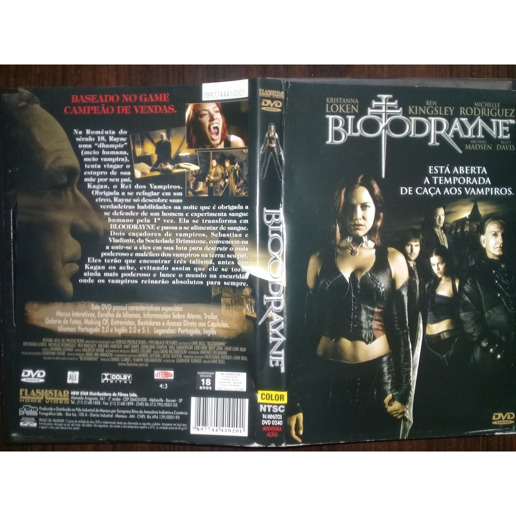 DVD ORIGINAL - FILME - BLOODRAYNE | Shopee Brasil