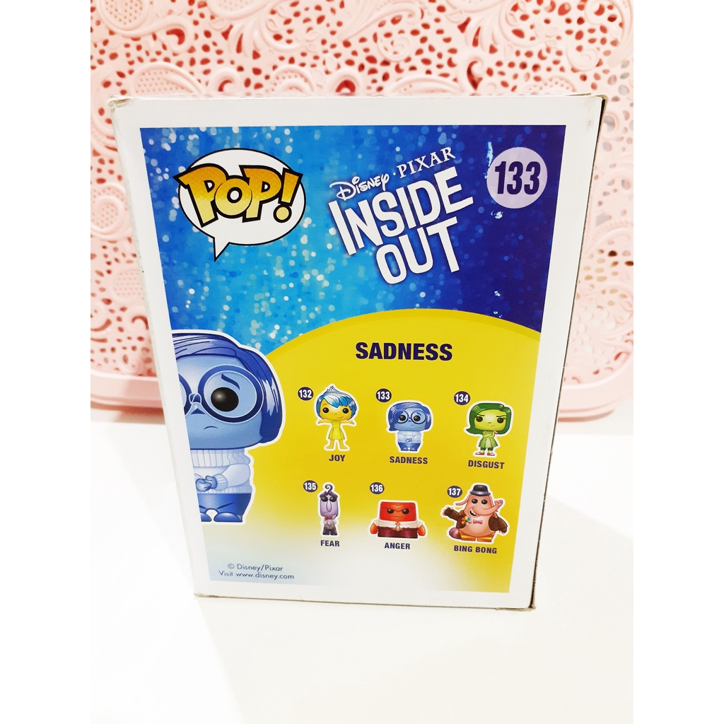 Funko Pop Inside Out/Divertidamente - Sadness/Tristeza #133 (versão com ...