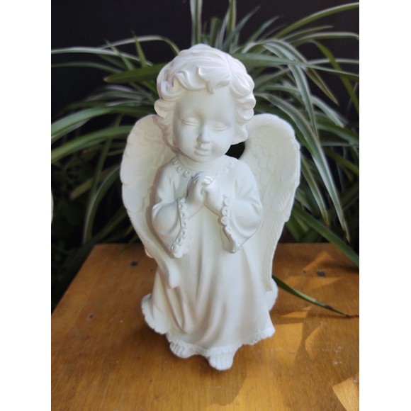 2-Anjo da guarda de 20 cm em gesso cru(PREÇO DE FABRICA) | Shopee Brasil
