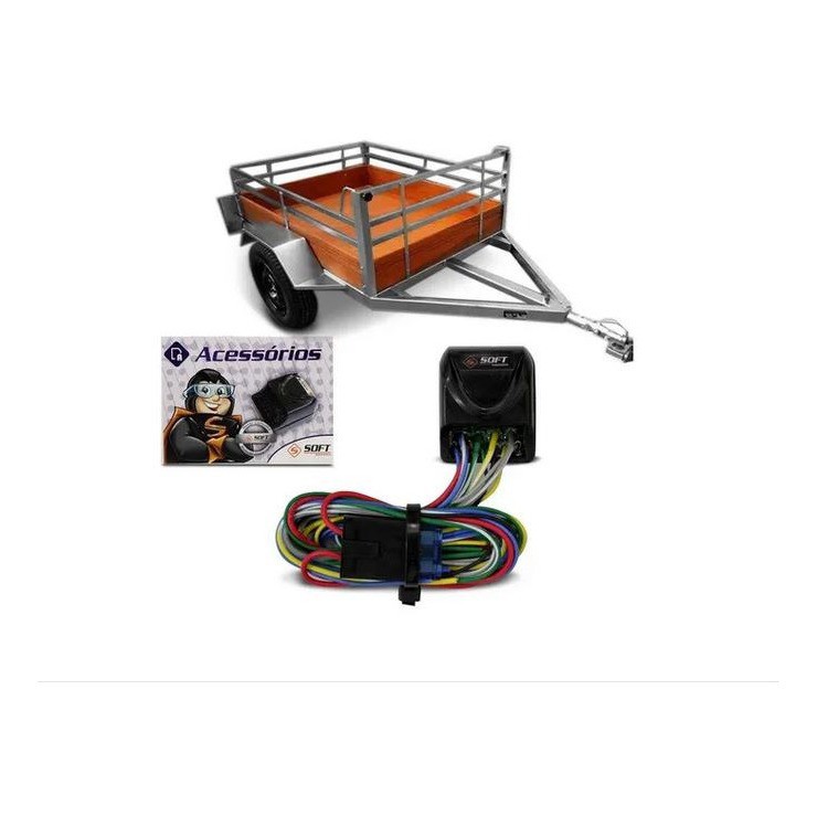 Modulo Rele Ligação Eletrica Engate Reboque Carretinha Soft | Shopee Brasil