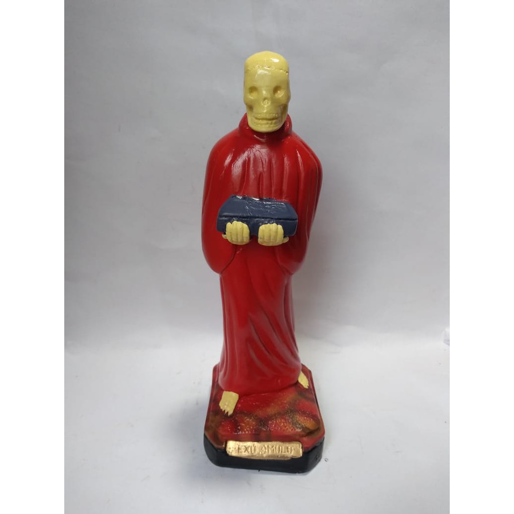 Imagem Exu Omolu Escultura Gesso Estatua 20 Cm | Shopee Brasil