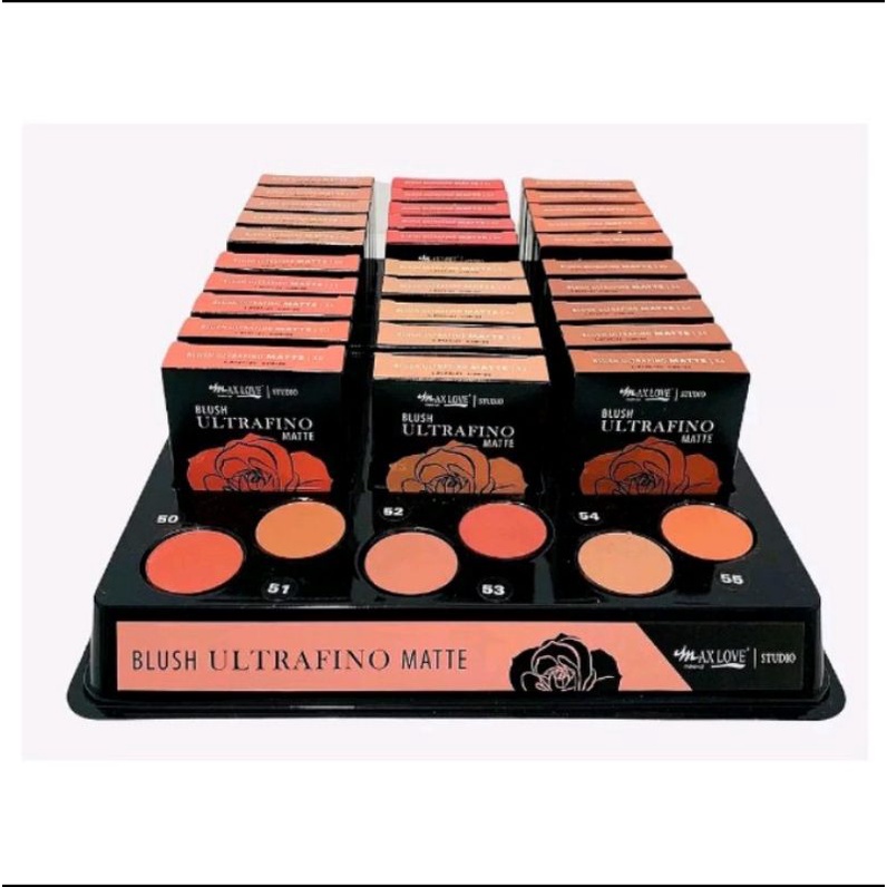 Blush facial Matte Max Love Ultrafino Textura Leve | Shopee Brasil