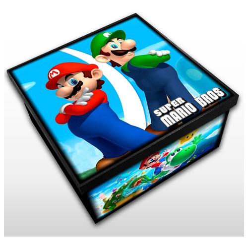 Super Mario Bros. Caixa Organizadora Em Madeira Mdf Game | Shopee Brasil