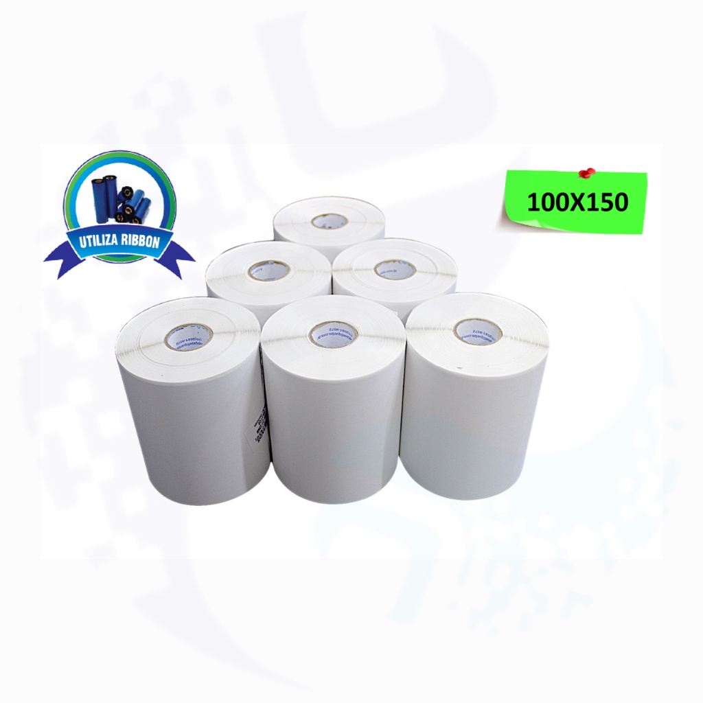 50 Rolos Etiquetas 10x15 Cm 100X150 mm Couche E-commerce Zebra Elgin Argox | Shopee Brasil