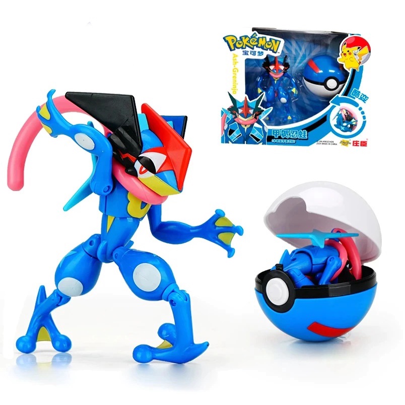 Brinquedo Pokemon Ash Greninja Articulado Dentro De Pokebola | Shopee ...
