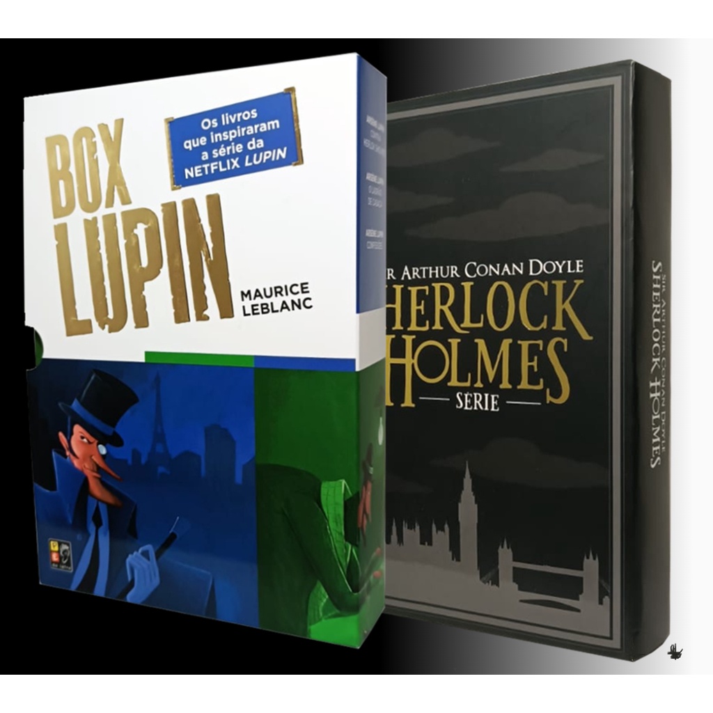 Combo Box Lupin + Box Sherlock Holmes - 9 Livros | Shopee Brasil