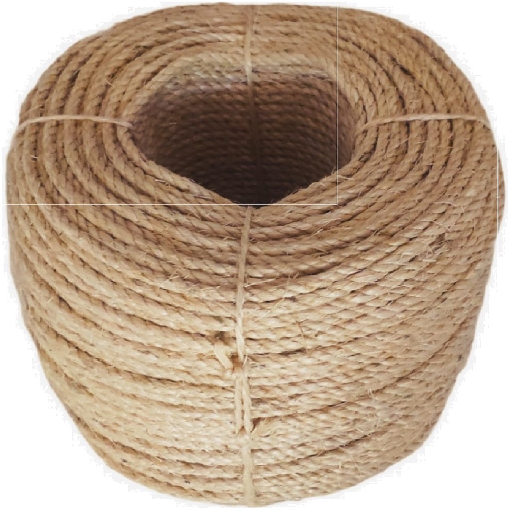 Corda de Sisal 6mm 220 Metros Cor Natural Para Artesanatos e ...