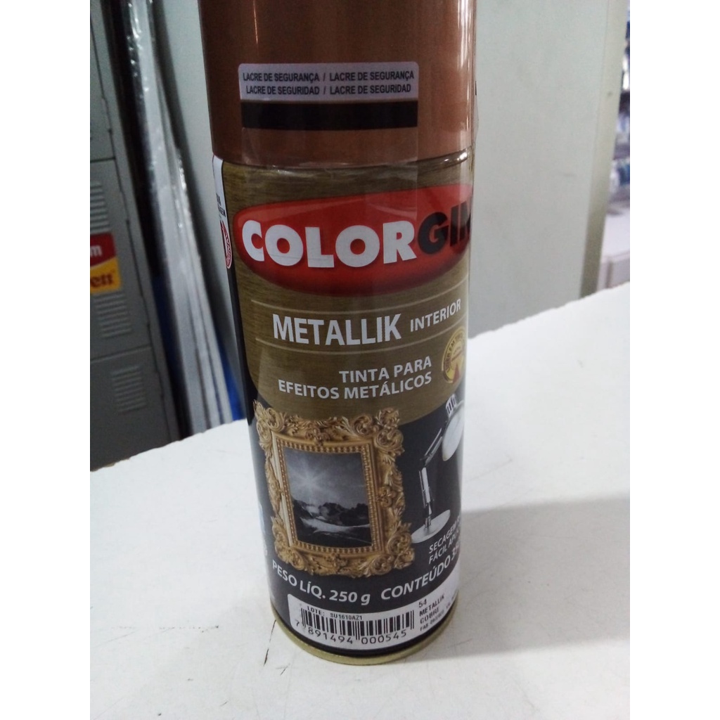 TINTA SPRAY COBRE COLORGIN 350ML | Shopee Brasil