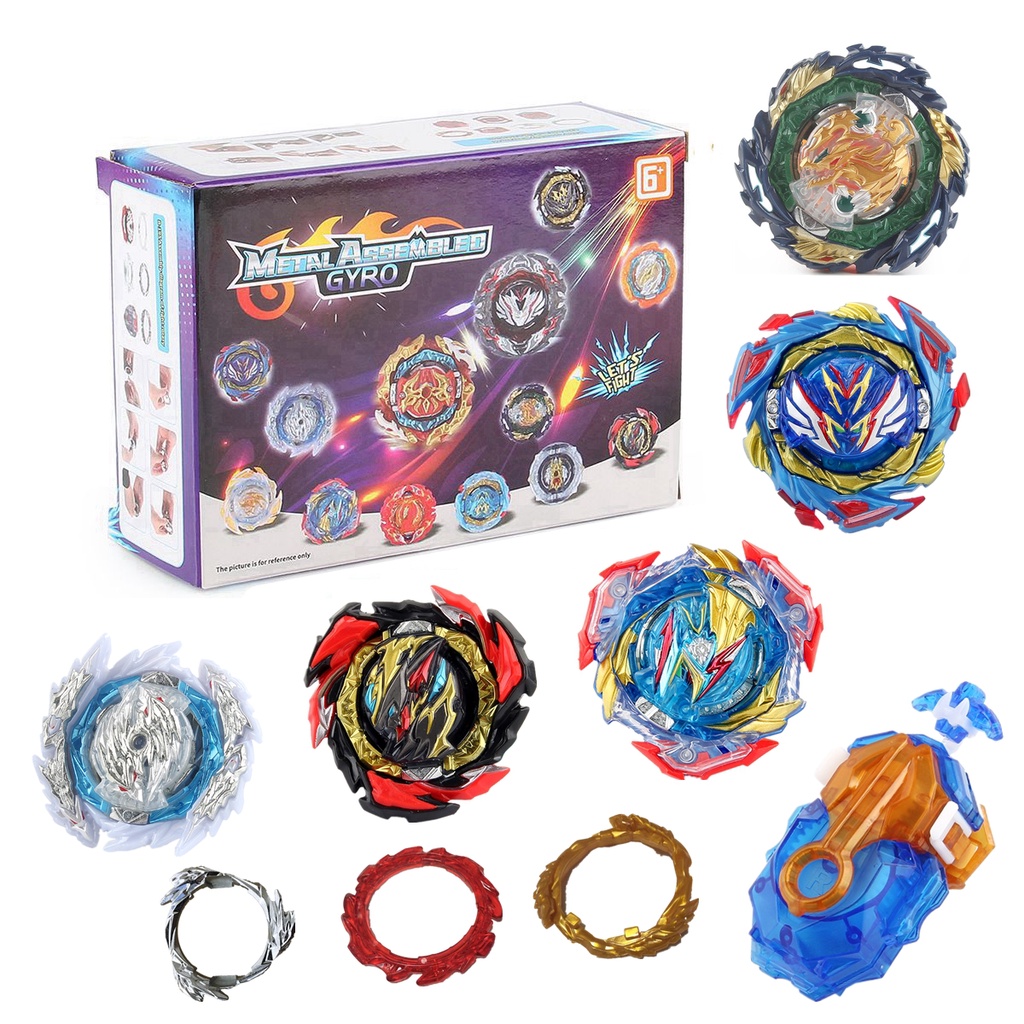 Conjunto 5 Pçs B-185/187/189/193/191 02 DB Série Beyblade Burst Set Com ...