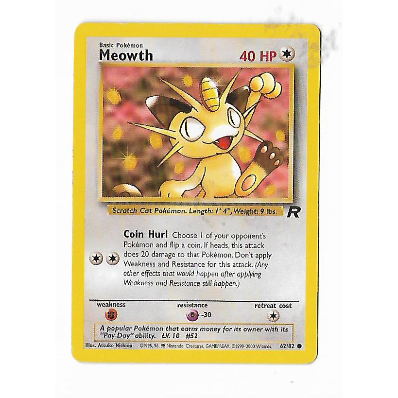 Pokemon Meowth Team Rocket | Shopee Brasil