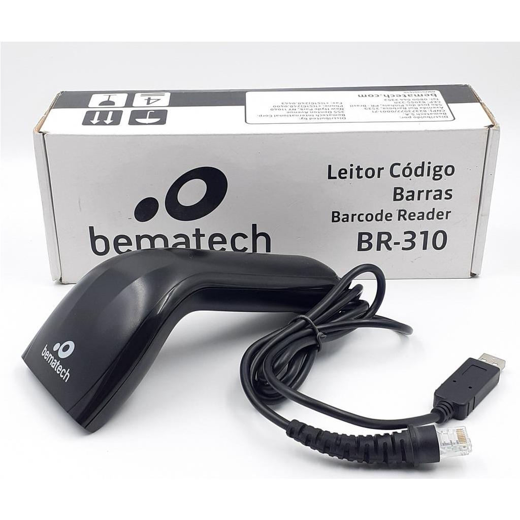 LEITOR DE CÓDIGO DE BARRAS BEMATECH BR310 USB | Shopee Brasil