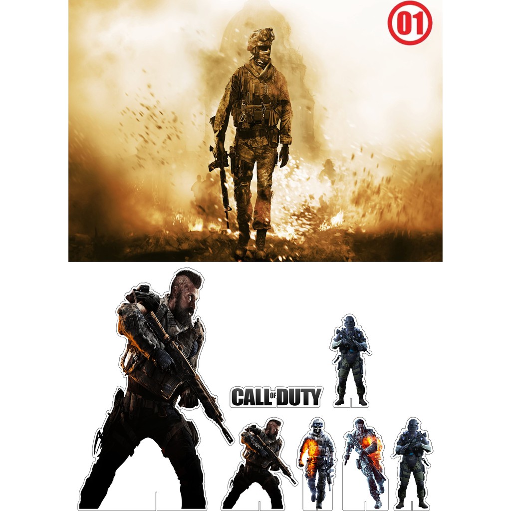Mini Kit Display + Painel Festa Infantil Call Of Duty | Shopee Brasil