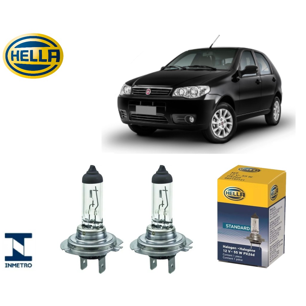 Lampada Farol Baixo Fiat Palio Fire Economy 2006 A 2017 Hella Par ...