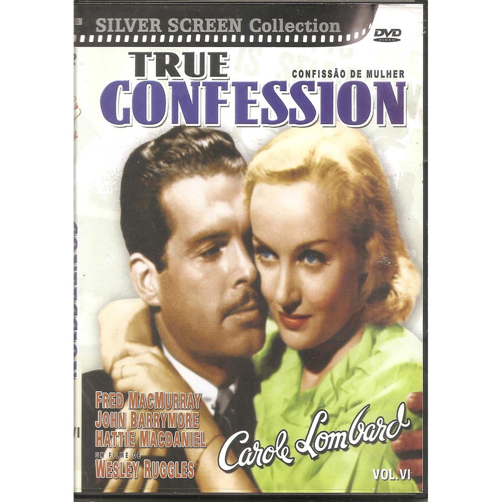DVD CONFISSAO DE MULHER (TRUE CONFESSION) - CAROLE LOMBARD FRED MACMURRAY (NOVO ORIGINAL ...