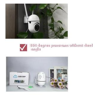 Câmera De Segurança IP WiFi 360 Graus 1080P FHD CCTV-Light Flash Night ...