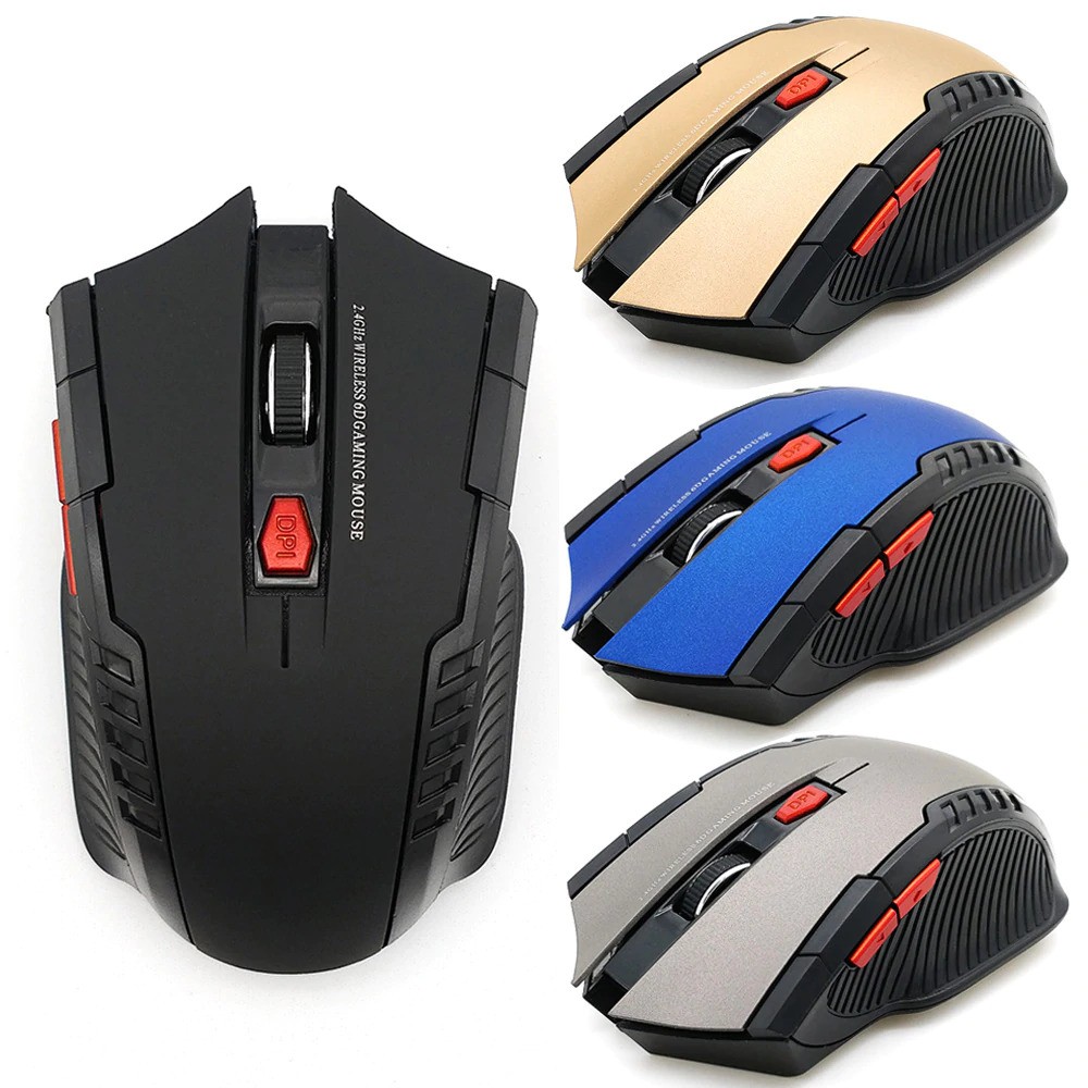 Mouse gamer sem fio de 2,4 GHz, com receptor USB, 2000DPI para ...