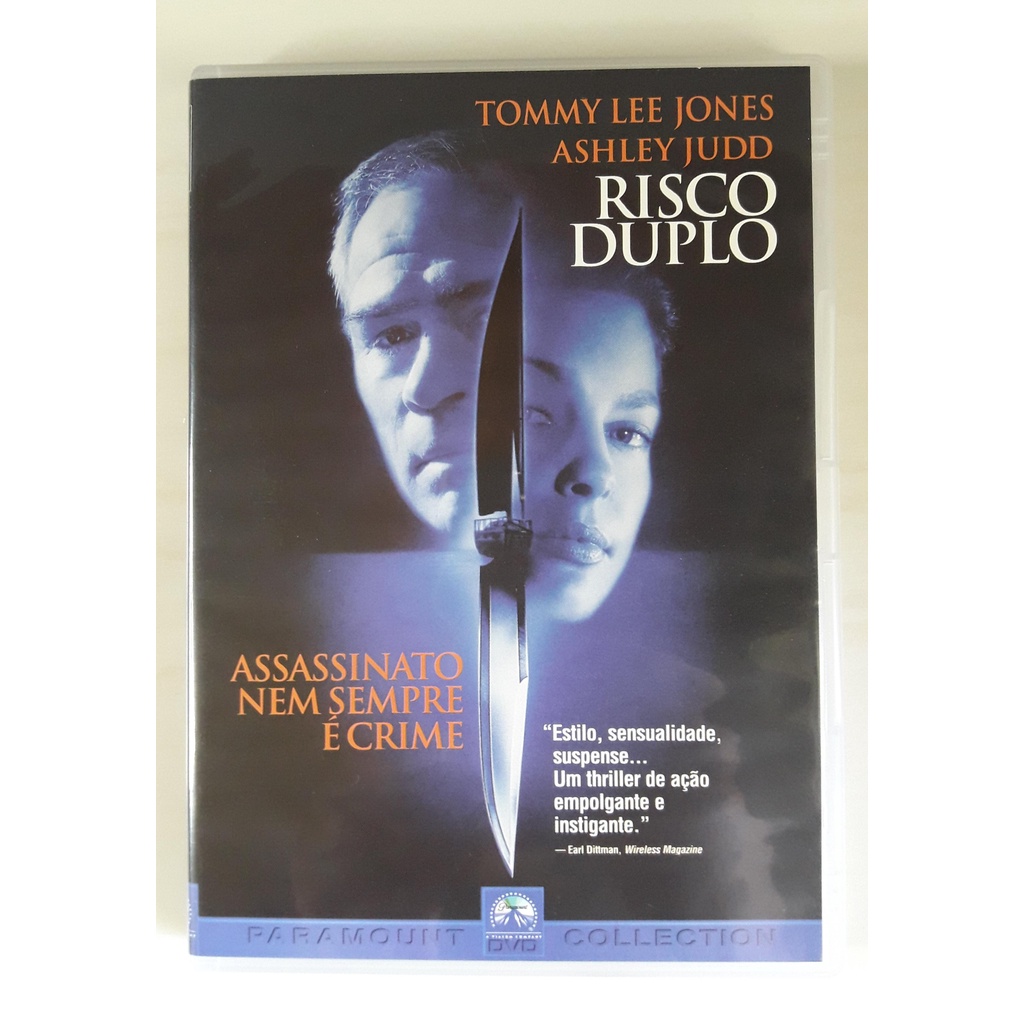 DVD Original Risco Duplo Tommy Lee Jones Ashley Judd | Shopee Brasil