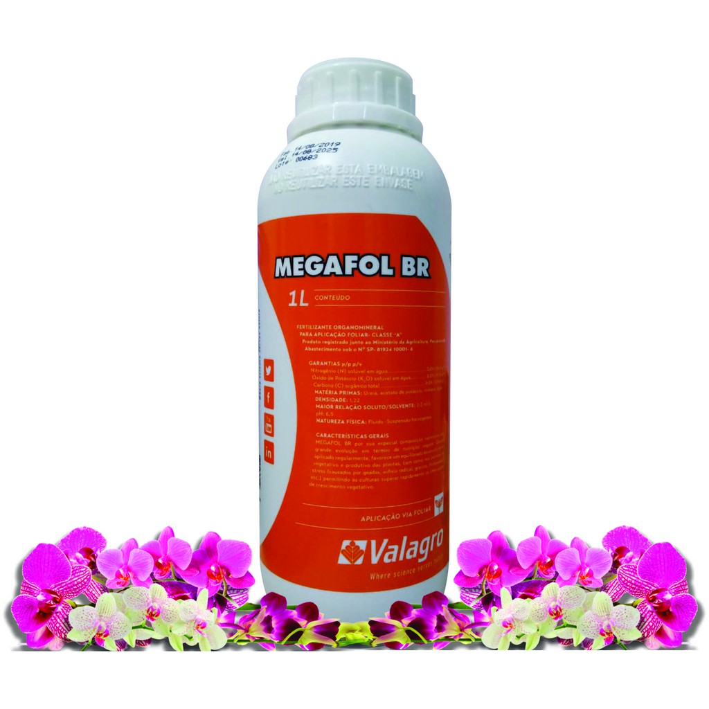 Megafol Anti Estresse e Ativador de Crescimento 1 Litro Fertilizante ...