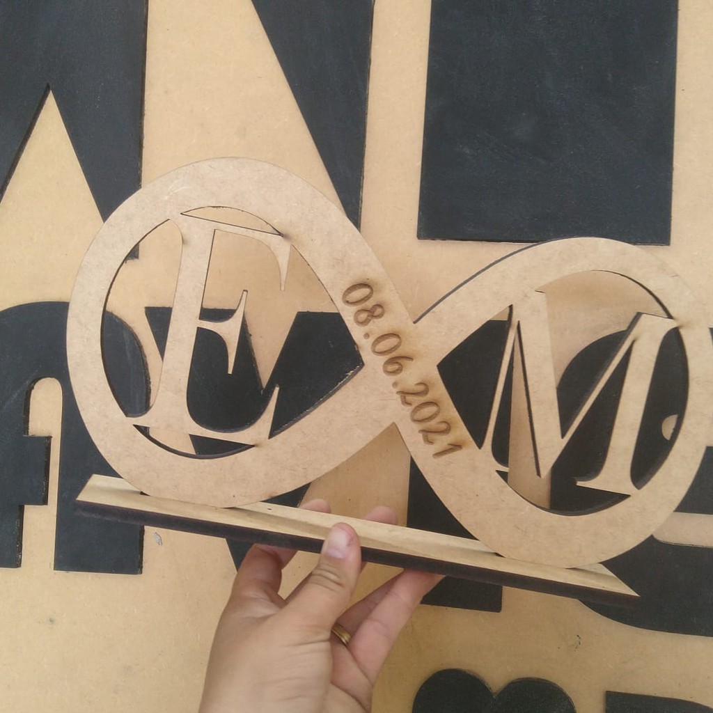 letras mdf com simbolo do infinito | Shopee Brasil