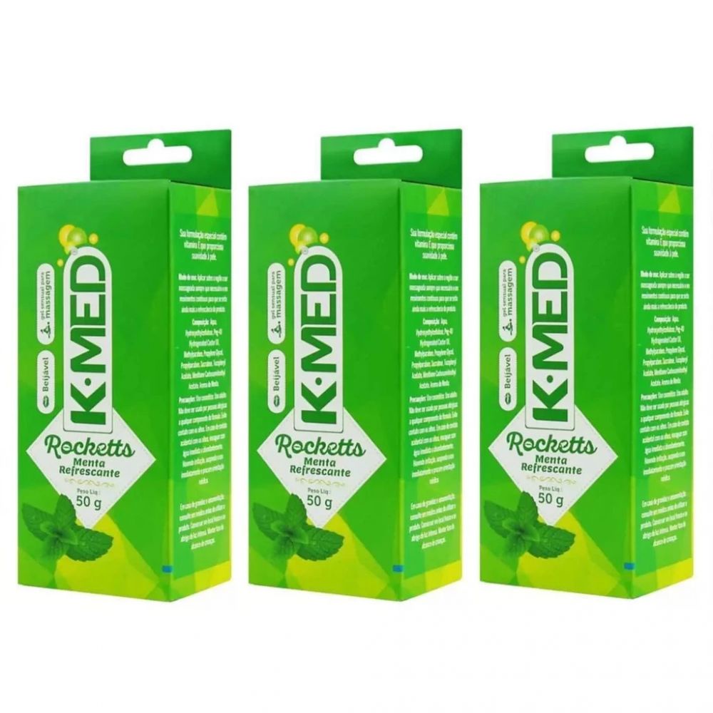 Kit C/3 Original Cimed - K Med Menta Gel P/Massagem C/50g | Shopee Brasil