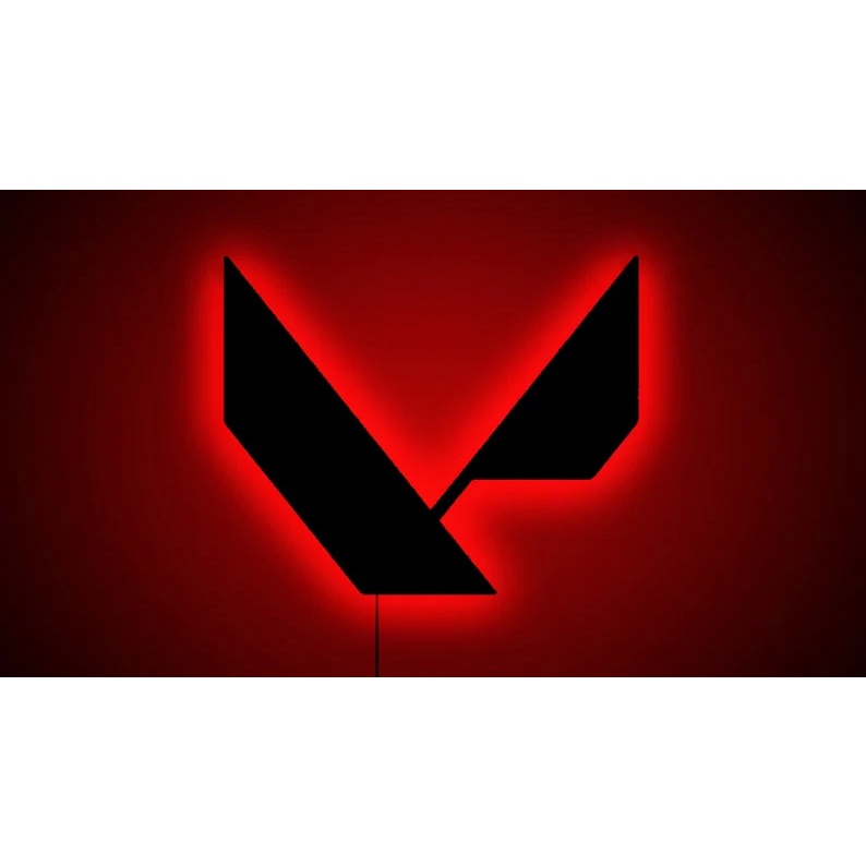 Valorant Luminária RGB 16 Cores de Parede Placa Luminosa Decoração ...