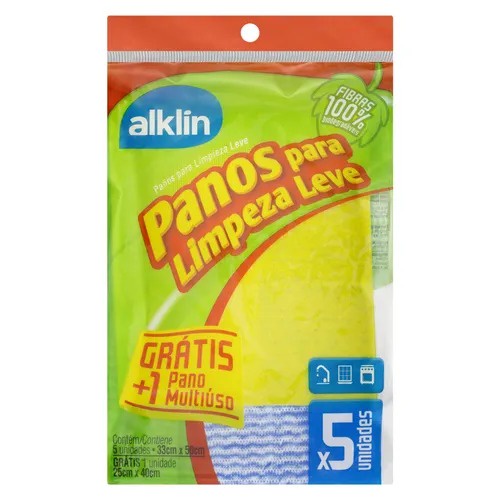 Panos para Limpeza Leve - 5 Unidades | Shopee Brasil
