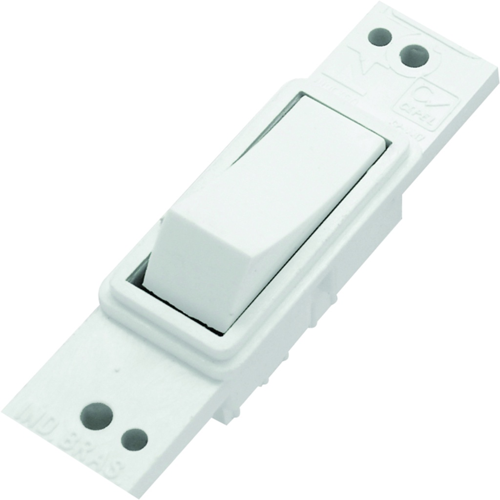 Interruptor 1 Tecla Simples Sistema X Branco S/ Placa Radial | Shopee ...
