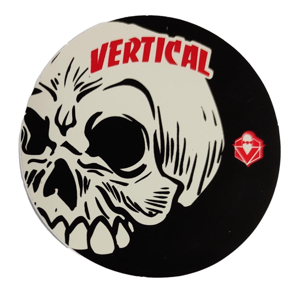 Adesivo Vertical Caveira Redondo 8cm Skate Skateboard Sticker Skateshop ...