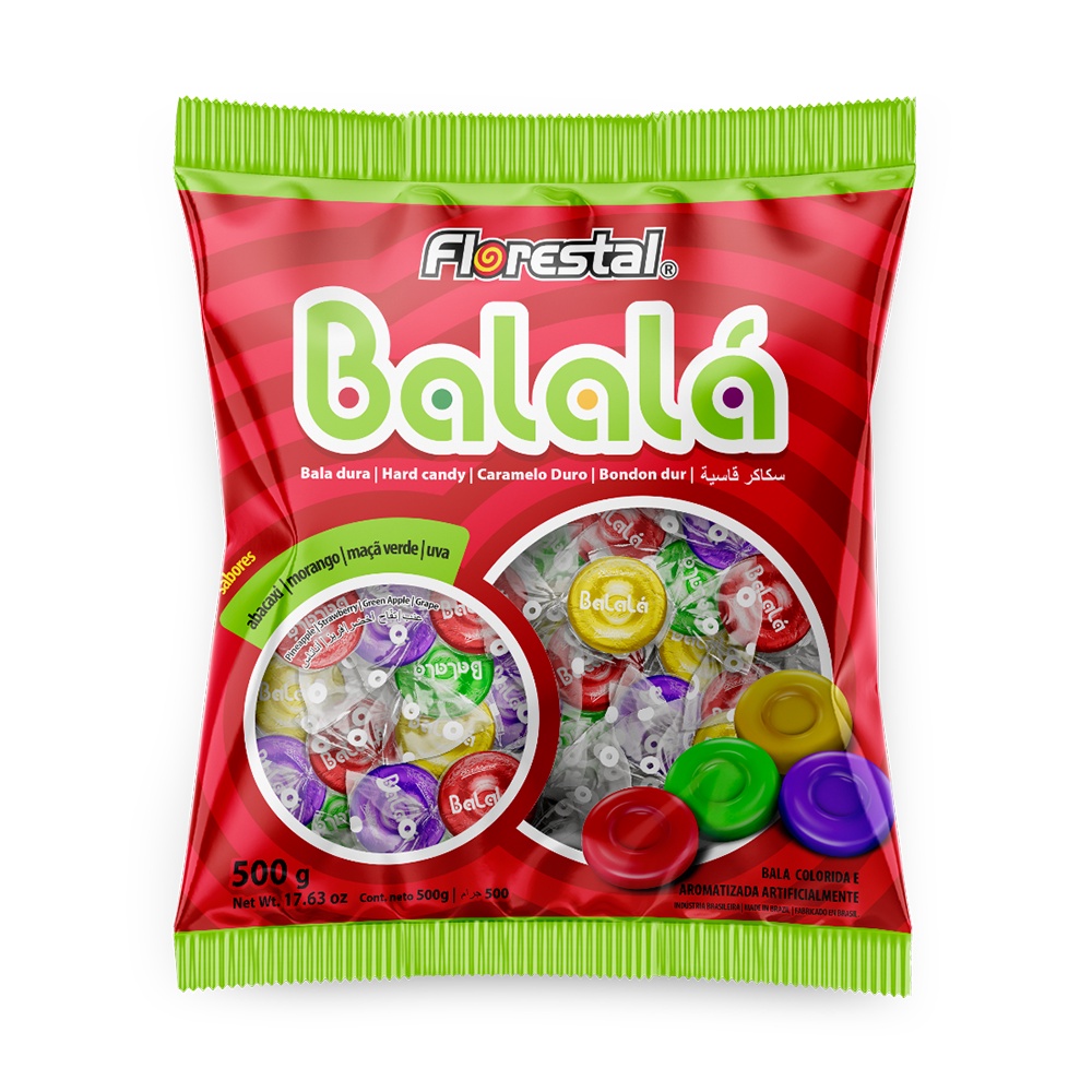 Bala Balala Sortida 500g Florestal | Shopee Brasil