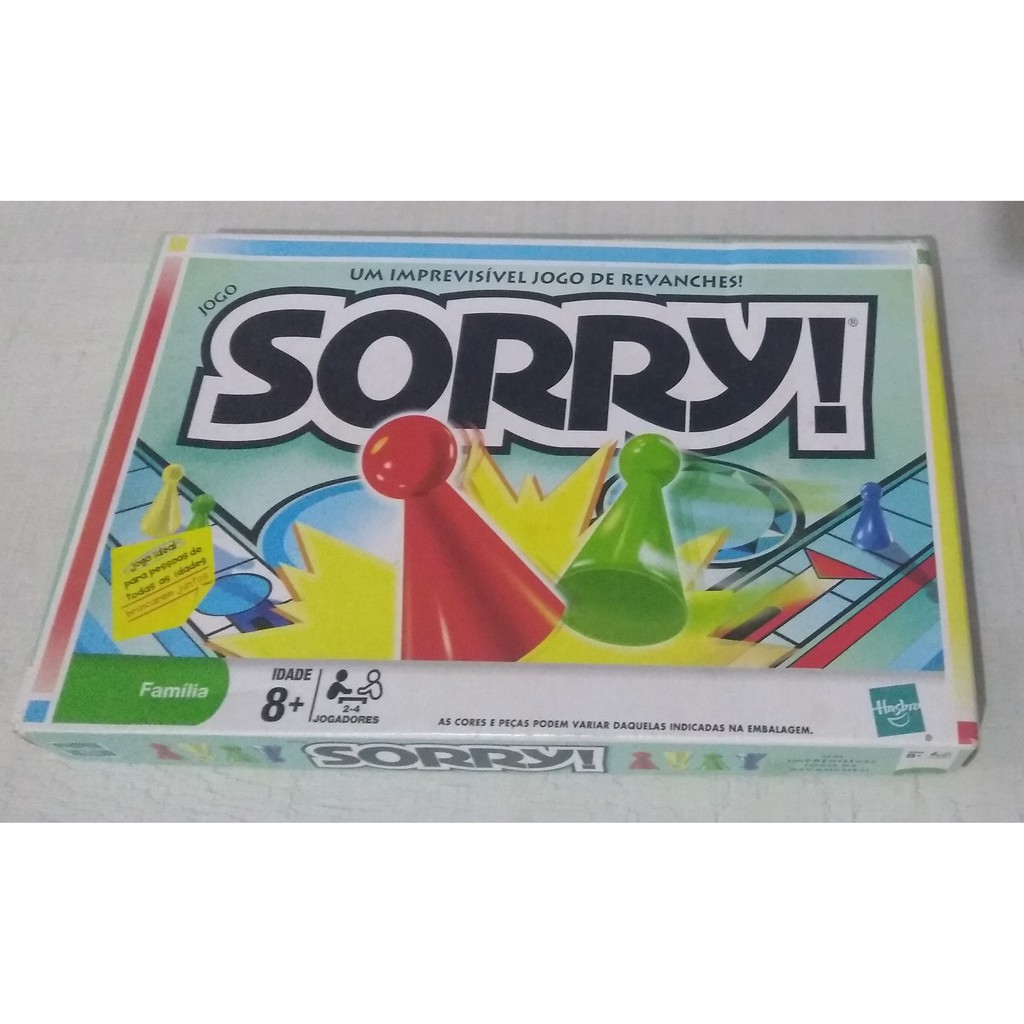 Jogo sorry da Hasbro - Raro, completo e em excelente estado | Shopee Brasil
