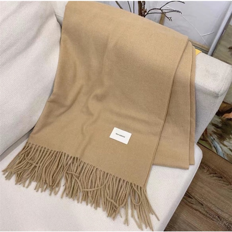 Cachecol lisa de 120～230g com franjas pronto para entrega | Shopee Brasil