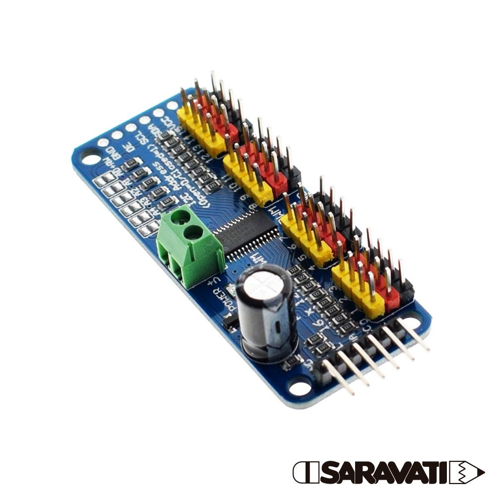 Módulo I2C Para Servo Motor - PCA9685 - 16 Canais 12 Bit | Shopee Brasil