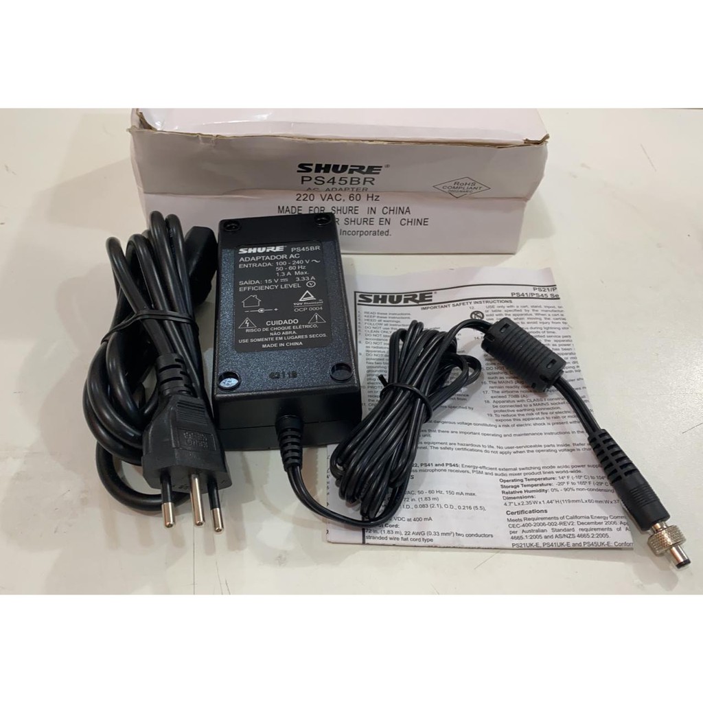 FONTE DE ENERGIA SHURE PS45 | Shopee Brasil