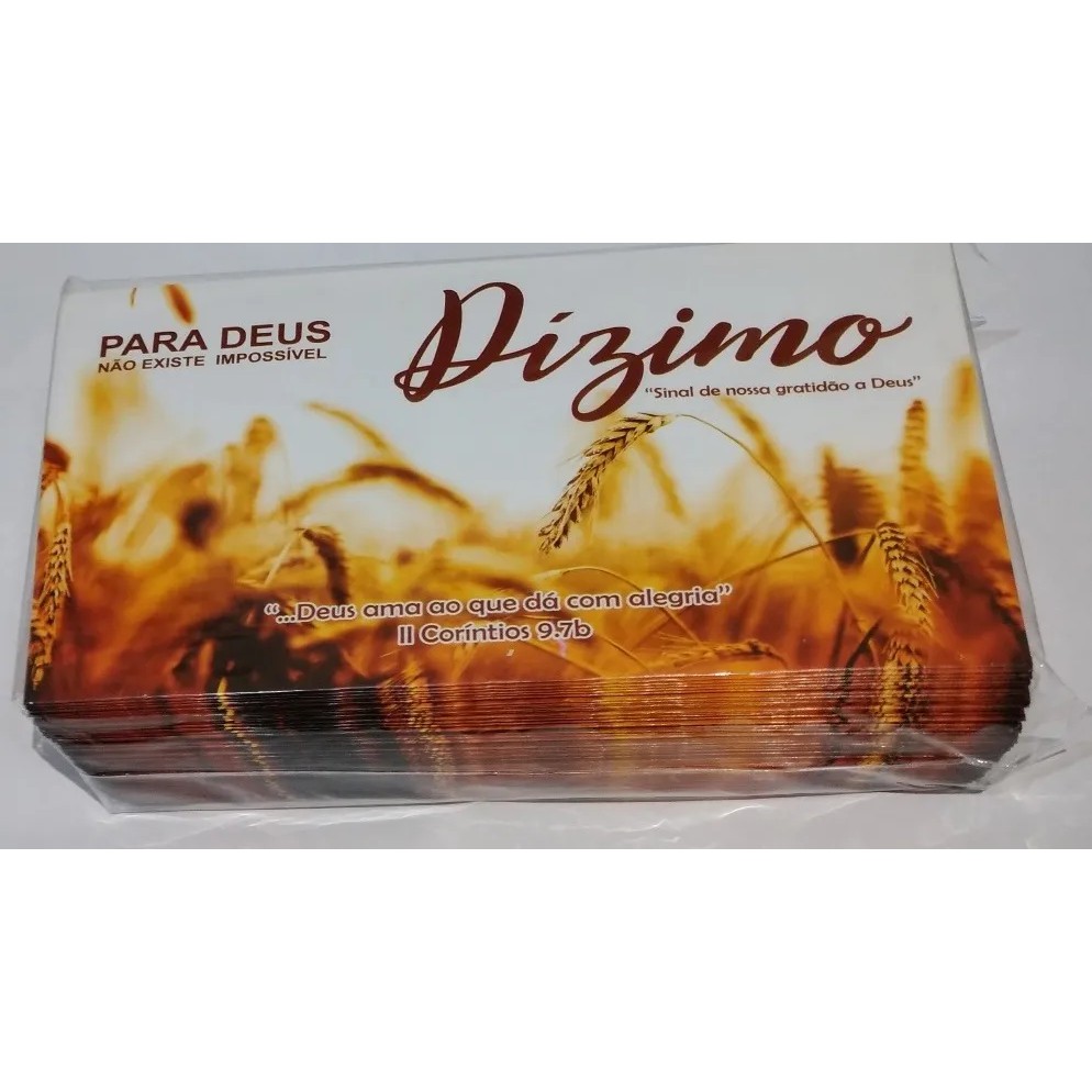 Envelope De Dízimo Pacote C/100 Unidades (R) | Shopee Brasil