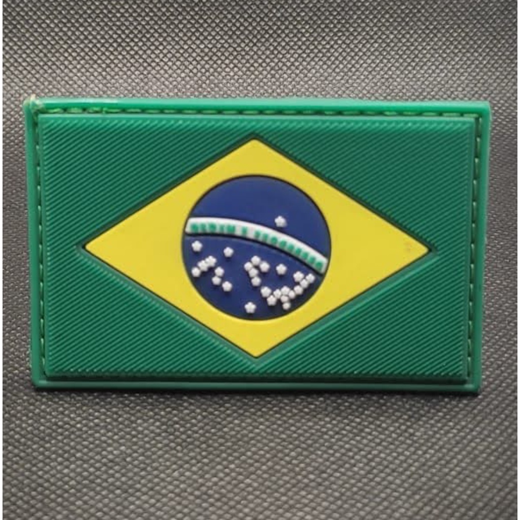 Patch emborrachado Bandeira do Brasil | Shopee Brasil