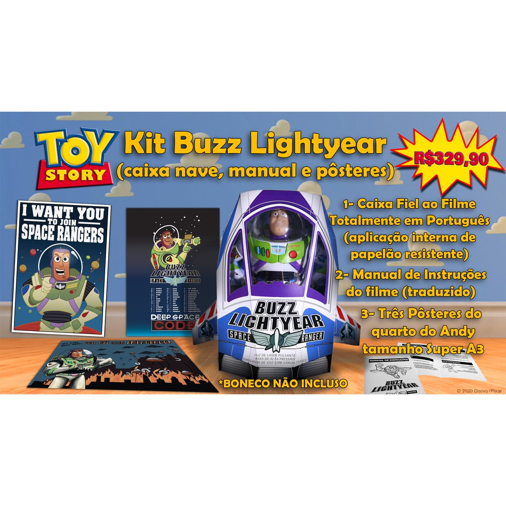 Kit Caixa do Buzz Lightyear | Shopee Brasil