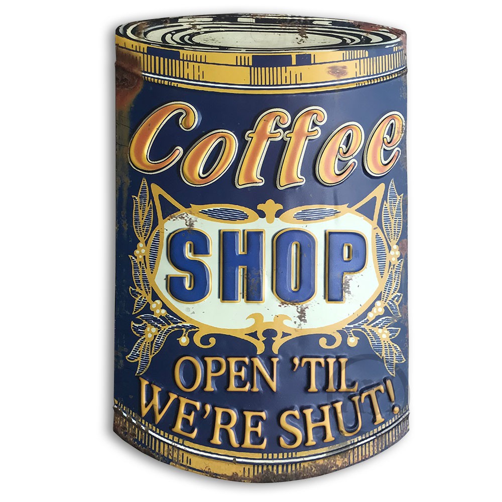 Placa Em Metal Coffee Shop - Café | Shopee Brasil