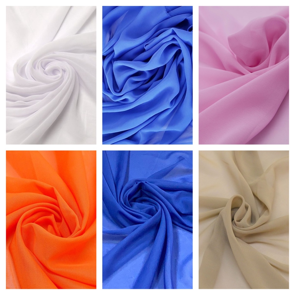 Tecido Chifon, Musseline (0,50m x 1,50m) | Shopee Brasil