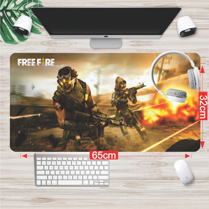 Mouse Pad Gamer Extra Grande 65x32cm modelo Free Fire2 | Shopee Brasil